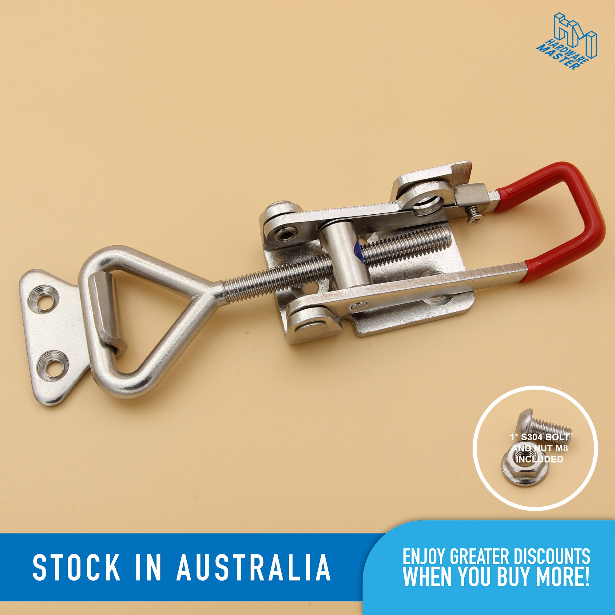 Large Over Centre Toggle Latch Fastener S304 With Lockable Heavy Duty ...