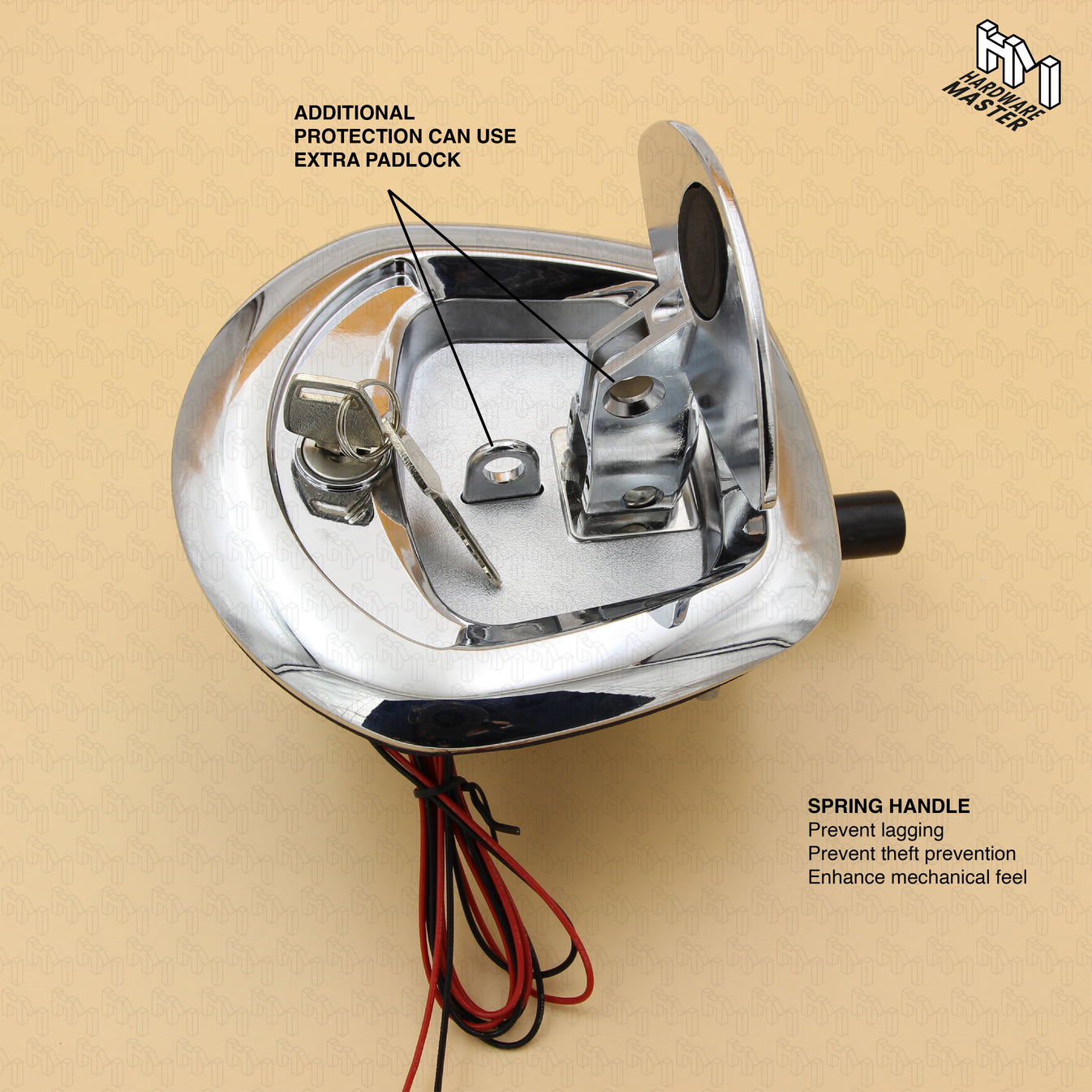 12V Central Lock | Whale Tail Lock | For Toolbox Canopy – Hardware Master
