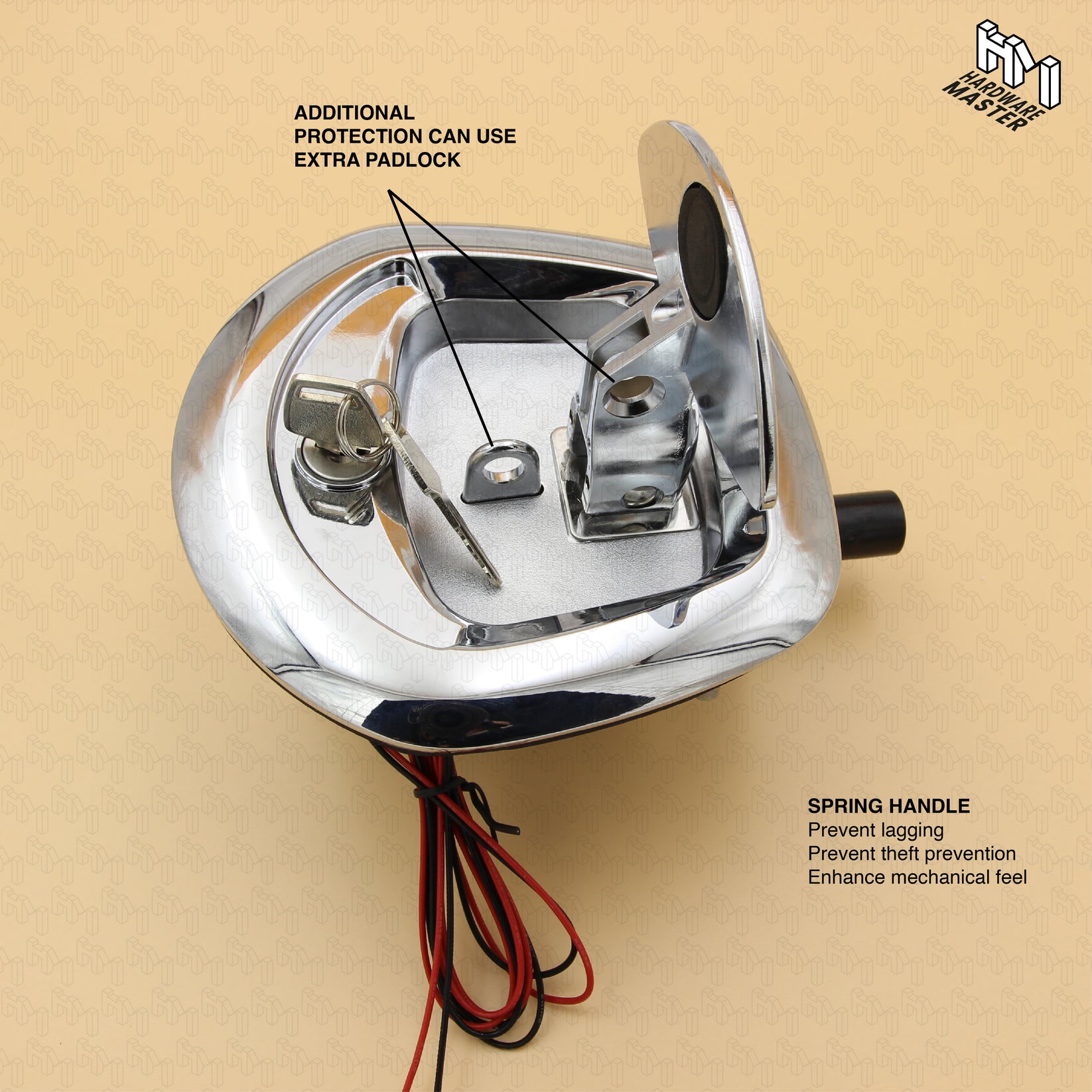 12V Central Lock | Whale Tail Lock | For Toolbox Canopy – Hardware Master