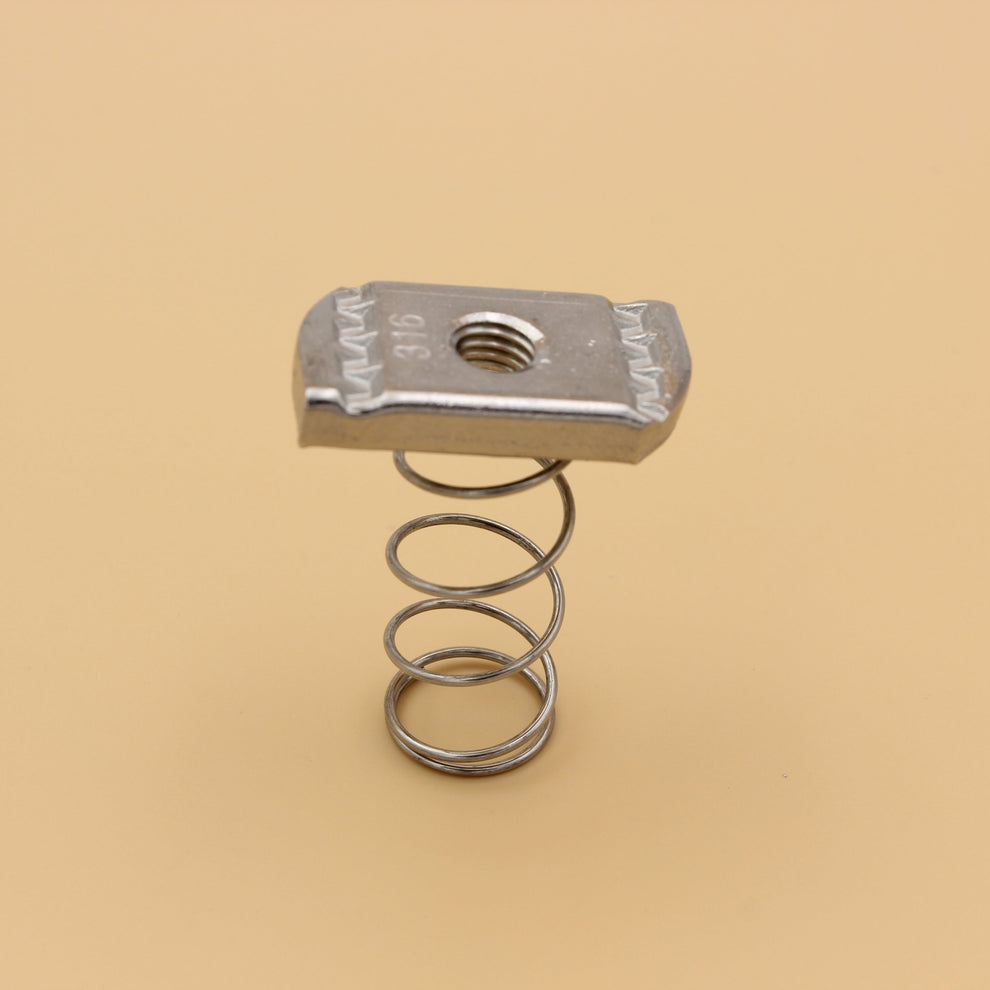 Unistrut Long Spring Nut | 5Qty | S316 Stainless Steel | Heavy Duty ...