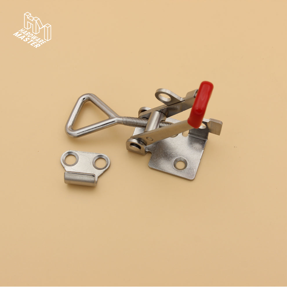 Small Over Centre Toggle Latch With Safety Catch | S304 Stainless Stee ...