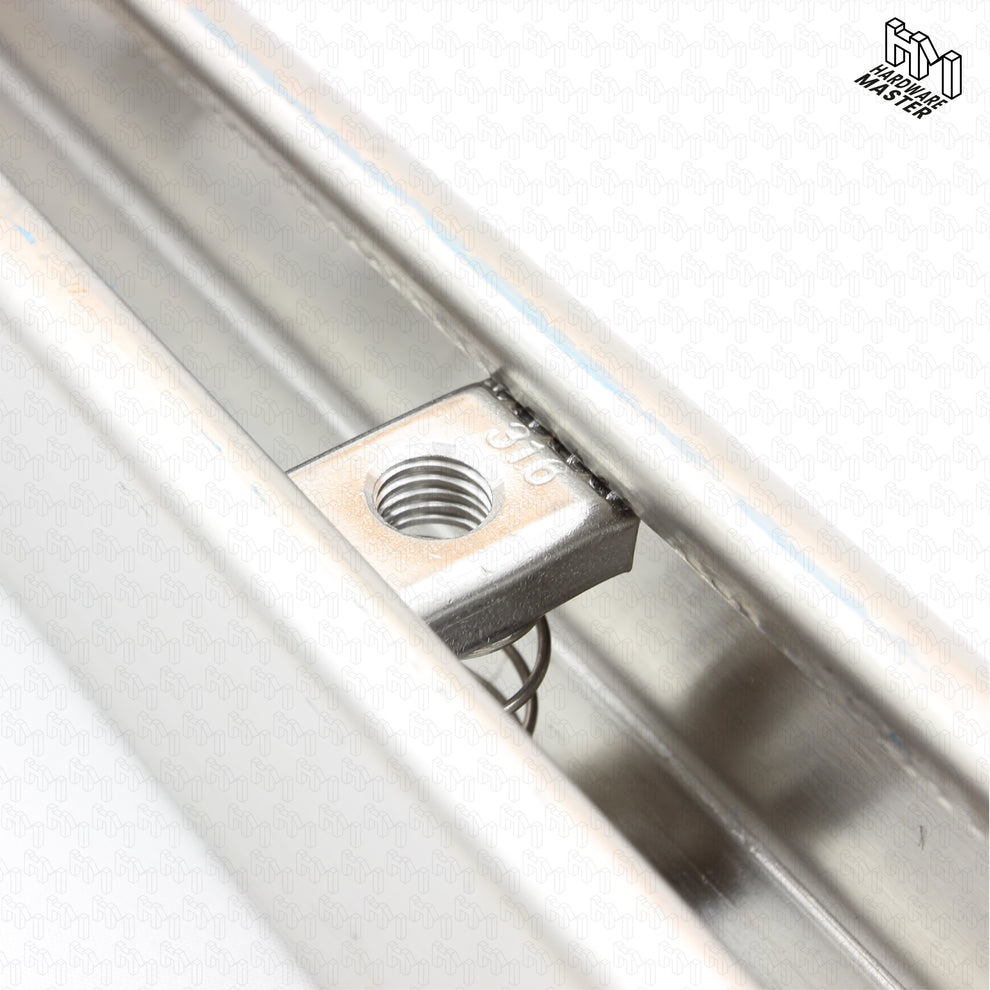 Unistrut Track Slotted Or Plain | S304 Stainless Steel | Heavy Duty Ch ...