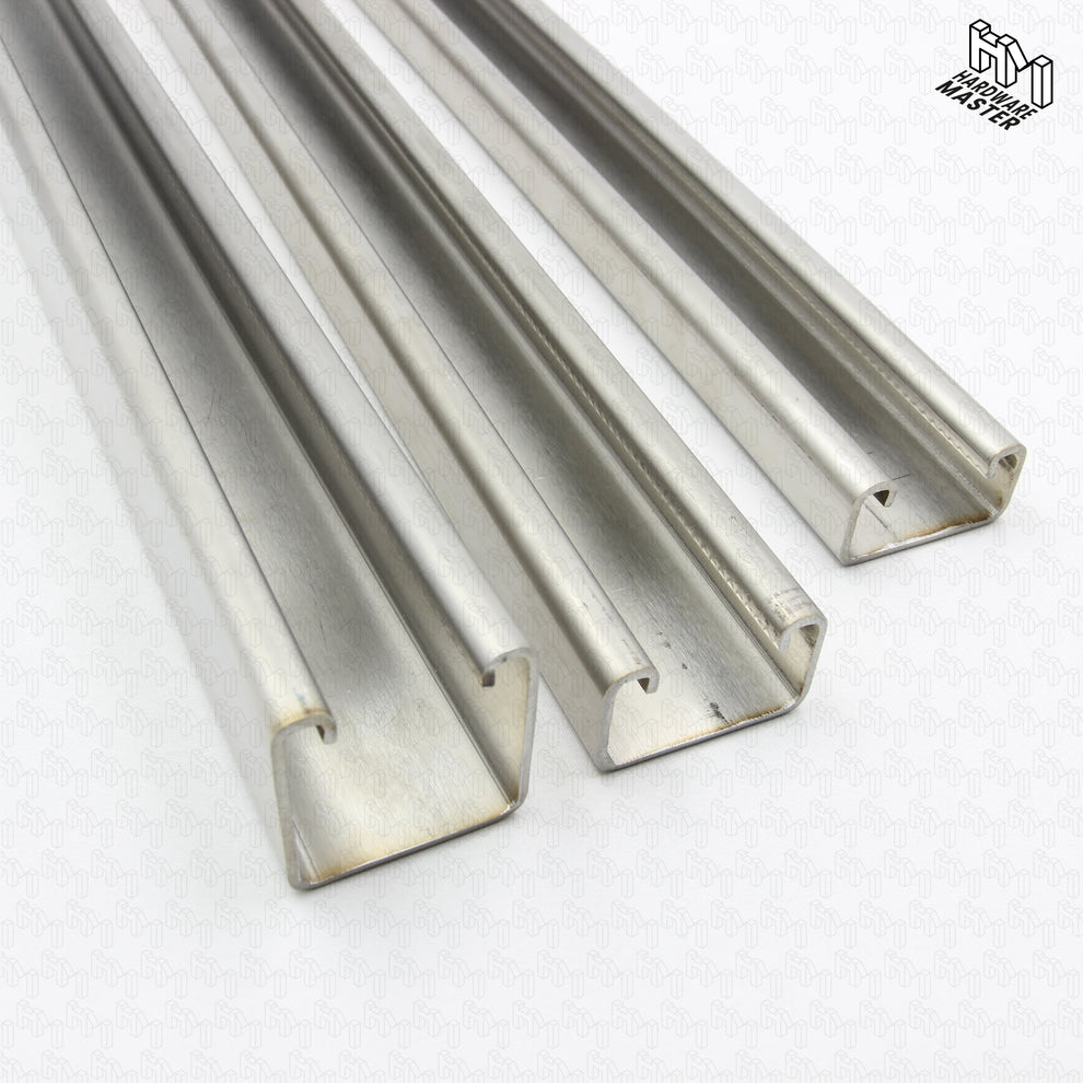 Unistrut Track Slotted Or Plain | S304 Stainless Steel | Heavy Duty Ch ...
