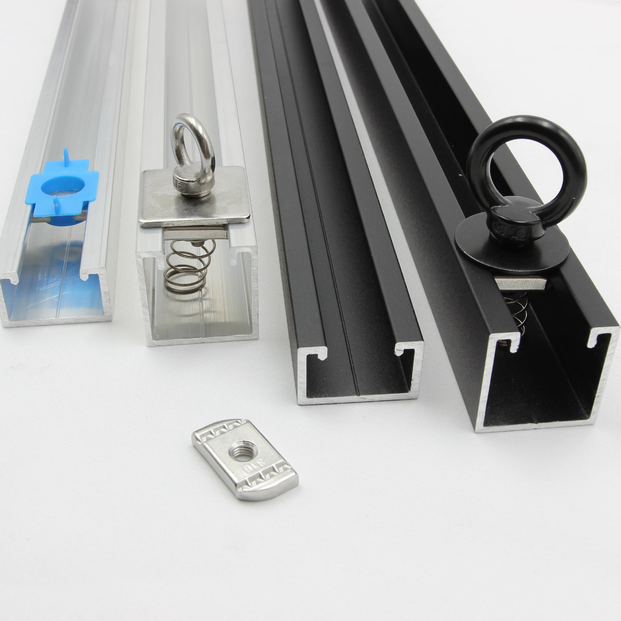 Unistrut Track | Aluminium 6060T5 | Black or Silver | Canopy Channel ...