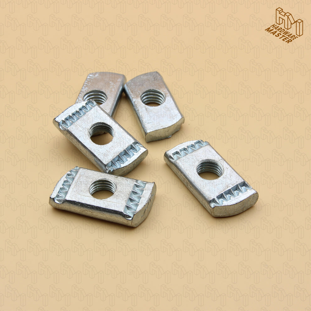 Unistrut Channel Nuts M6–M12 | Pack of 5 | Zinc Plated | Plain Style ...